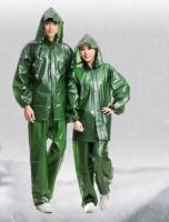 China Full PVC Rubber Raincoat Suits 100% Waterproof Rain Coat Men Work for sale