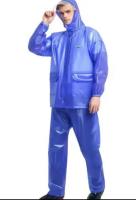 China Rubber Transparent Impermeable Raincoat Workwear PVC Waterproof Jacket And Pants for sale