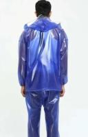 China Rubber Transparent Impermeable Raincoat Workwear PVC Waterproof Jacket And Pants for sale