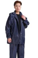 China 170T 180T Mens Work Raincoat Jacket And Pants Hood Construction Rain Coat for sale