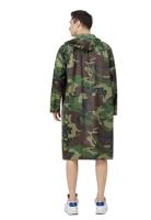 China OEM Mens Camo Raincoat With Hood 1pc Camouflage Raincoat Women'S for sale