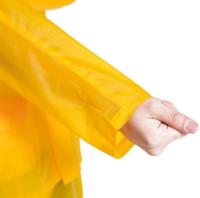 China Korean Style Rain Coat High Vis Yellow PVC Rain Suit With Hood for sale