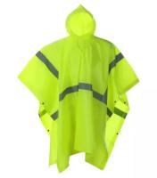 China PVC Coating Reflective Safety Raincoat Fluorescent High Vis Raincoat Waterproof for sale