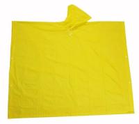 China Yellow Rain Coat Overalls Hooded Hi Vis Rainwear Heavy Duty PONCHO for sale