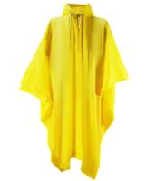 China Yellow Rain Coat Overalls Hooded Hi Vis Rainwear Heavy Duty PONCHO for sale