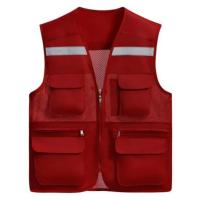 China Neon Blue Hi Vis Vest Reflective Cotton Polyester Safety Vest For Working for sale