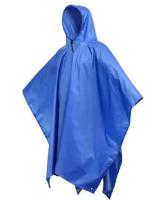 China Olive Green OXFORD Fabric Heavy Duty Rain Poncho Comfortable Rainwear for sale
