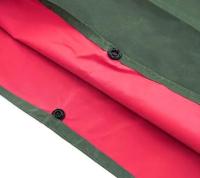 China Olive Green OXFORD Fabric Heavy Duty Rain Poncho Comfortable Rainwear for sale