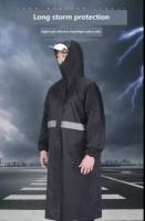 China Waterproof Long Men'S Construction Rain Coat Traffic Work Oxford PVC Material for sale