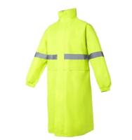 China 150D Oxford Reflective Safety Rainwear Fluorescent Green Windbreaker for sale