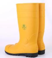 China Waterproof Safety Rubber Boots Steel Toe Rain Boots Mens Puncture Resistant for sale