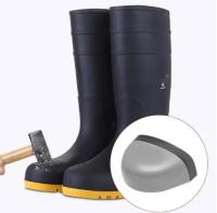 China Waterproof Safety Rubber Boots Steel Toe Rain Boots Mens Puncture Resistant for sale