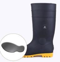 China Waterproof Safety Rubber Boots Steel Toe Rain Boots Mens Puncture Resistant for sale