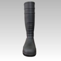 China Oil Proofing Safety Rain Boots Black Women'S Steel Toe Rubber Boots for sale