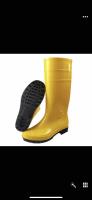 China Construction Site Safety Rain Boots Yellow Women'S Steel Toe Rain Boots for sale