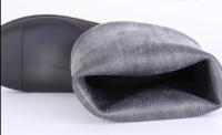 China OEM Dark Green Safety Rain Boots PVC Insulated Steel Toe Rubber Boots for sale