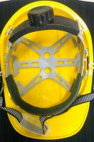 China Head Ventilized Hard Hats EN397 Yellow Hard Hat PE Or ABS Material for sale
