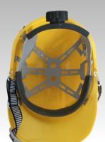 China Head Ventilized Hard Hats EN397 Yellow Hard Hat PE Or ABS Material for sale