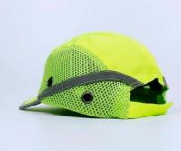 China 56cm-60cm Safety Bump Cap With Chin Strap Lightweight Green Bump Cap for sale