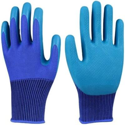 China Cold Weather Work Gloves Crinkle Latex Coated Gloves 22cm 23cm 24cm 25cm 26cm 27cm for sale