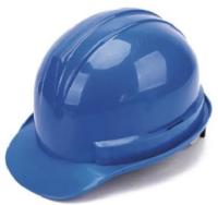China OEM Blue Hard Hat HDPE ABS Safety Helmet Construction Puncture Resistance for sale