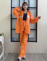 China 100% PVC Reflective Rain Suit Heat Welding Rain Coat Motorcycle Suit Waterproof for sale