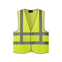 China High Visibility Safety Vest with Up To 1000 Feet Visibility EN471 Class2 Standard and 2-Inch Reflective Strip for sale
