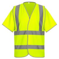 China 2 Inches Reflective Strip High Visibility Vest in Fluorescent Yellow with Up To 1000 Feet Distance for sale