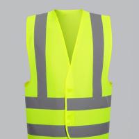 China High Visibility Safety Vest with EN471 Class 2 Standards and 2 Inches Reflective Strip for Up To 1000 Feet Visibility for sale