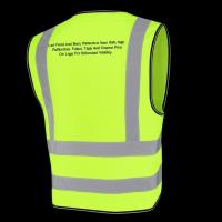 China LED Reflective Vest with Front And Back LED Waterproof and ANSI/ISEA 107 Standards for High Visibility Safety for sale