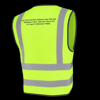 China LED Reflective Vest with Front And Back LED Waterproof and ANSI/ISEA 107 Standards for High Visibility Safety for sale