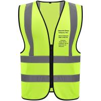 China Adjustable Straps Reflective Vest Meets ANSI ISEA 107 Standards Machine Washable High Visibility Safety Vest for sale