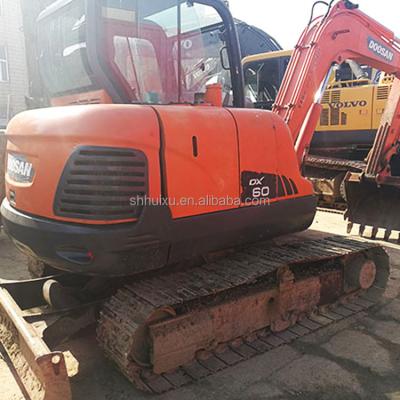 China Used hydraulic crawler Doosan 60 digger excavator /second hand DOOSAN 60 excavator with low price for sale for sale