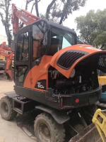 China excellent performance for Doosan 60w used wheeled excavator second hand wheeled excavator doosan DX60W for sale