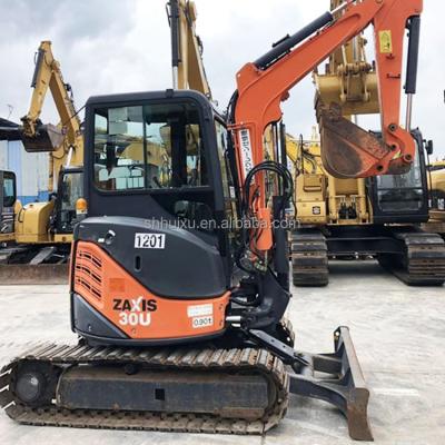 China Hitachi in stock Used mini digger Japanese HITACHI 30 for sale/Second hand Small Crawler Excavator good condition HITACHI 30 for sale