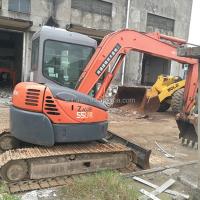China Hitachi in stock Used mini digger Japanese HITACHI 55 for sale/Second hand Small Crawler Excavator good condition HITACHI 55 for sale