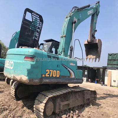 China Kobelco SK200 Excellent quality second hand crawler excavator used digging machine Kobelco SK270D cheap price for sale