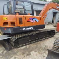 China Doosan hot sale Mini excavator used doosan ex55 Second hand hydraulic crawler excavator DOOSAN DH55 Korea origin for sale