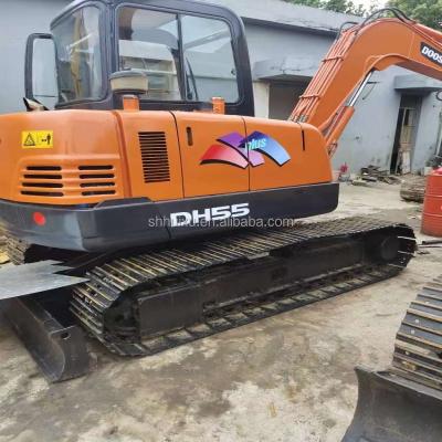 China Doosan hot sale Mini excavator used doosan ex55 Second hand hydraulic crawler excavator DOOSAN DH55 Korea origin for sale