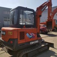 China Doosan hot sale Used Original Doosan DH35 excavator,Doosan mini excavator with dozer blade,Doosan DH35 DH55 DH60 DH70 DH80 DX80 DX75 in stock for sale