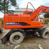 China Doosan hot sale Hot Sale Secondhand Doosan DH150 W-7 Used Excavator in Good Condition Wheel excavator. for sale