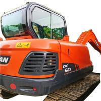 China Doosan hot sale Good sales Used excavator Doosan DX60W wheeled excavators machine for sale