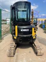China Yellow Color Original Paint Used Kobelco 35sr Second Hand Mini Excavator for sale