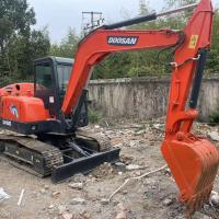 China Orange Color Mini Used Cat Doosan Dx55 Second Hand Excavator 5.5 Ton for sale