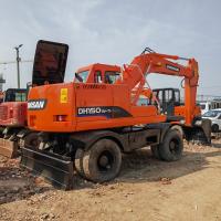China 90 New Wheeled Excavator Second Hand DOOSAN DH150W-7 Used 4 Wheeled Digger for sale