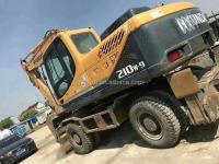 China korea original 2014 Used hyundai r210w-9 wheel excavator/ tyre machine R210w-9 hyundai for sale for sale