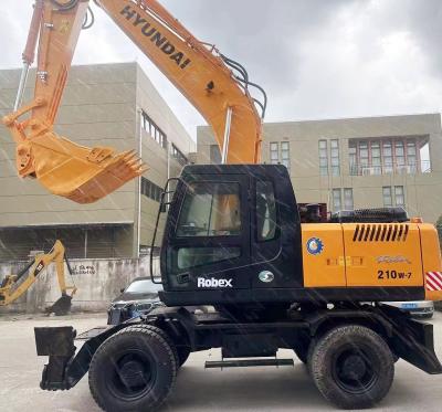 China 21000kg Used Hyundai Wheel Excavator 210-7 Second Hand Construction Machine for sale