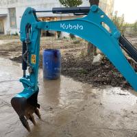 China used 2T Kubota U17 charged diesel hydraulic crawler excavator have high quality with a discount price on construction kubota U35 for sale