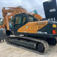 China Used Big Crawler Excavator Hyundai 220 Digger Used Large Excavator 22 Tons Second Hand Digger for sale