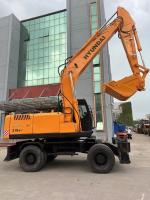 China 210W-7 Heavy Escavatore Wheel Used HYUNDAI Excavator Road Construction Machinery for sale